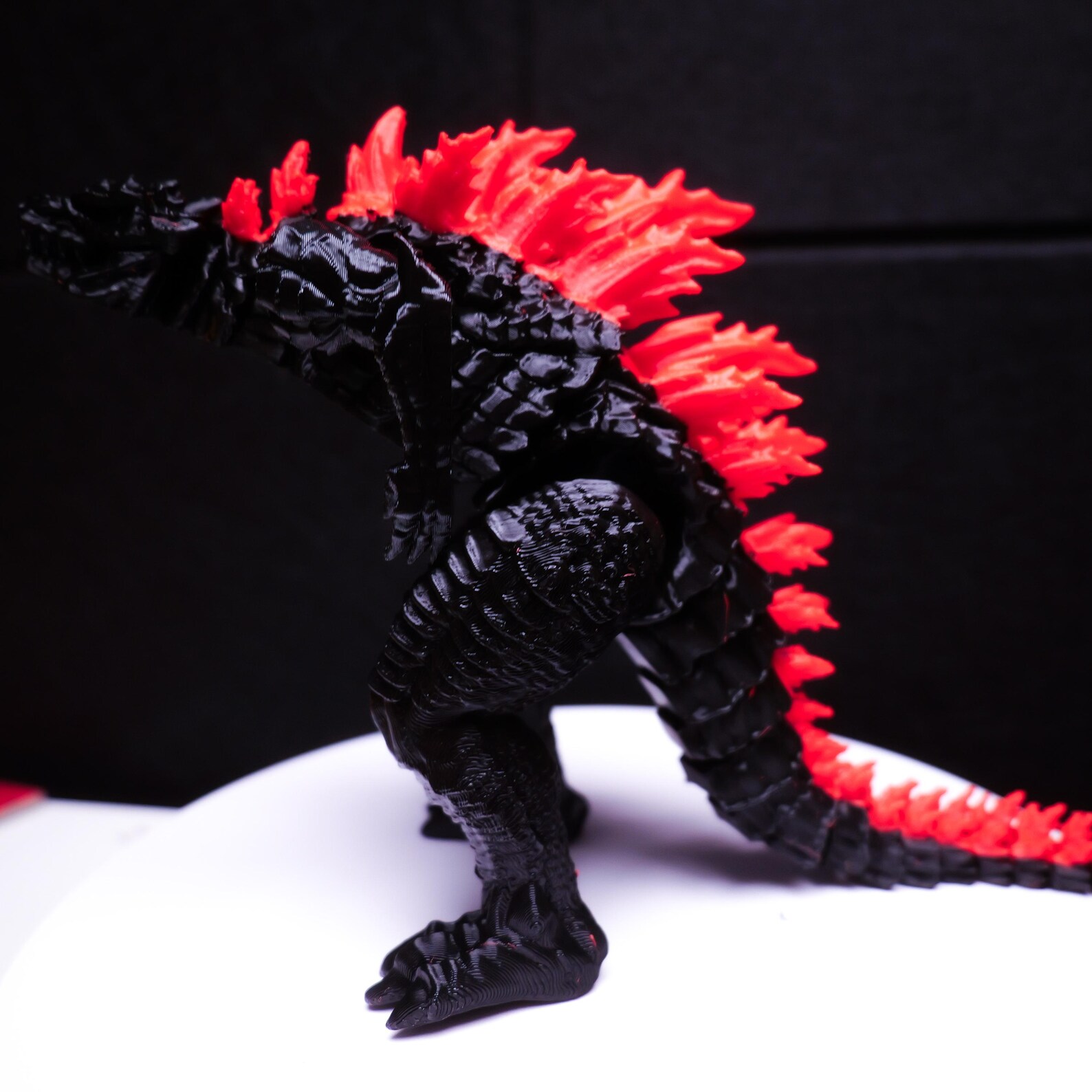 Fully Articulated Godzilla Evil Bright Red Figure 11 Inches! | Poseable ...