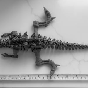 Fully Articulated Skeletonized Godzilla Figure Poseable Fossil Kaiju Toy - Etsy