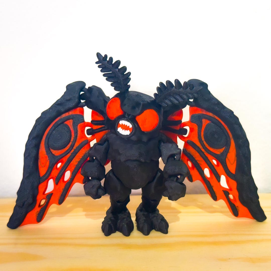 Fully Articulated Mothman Flexible Toy | Posable Horror Figure ...