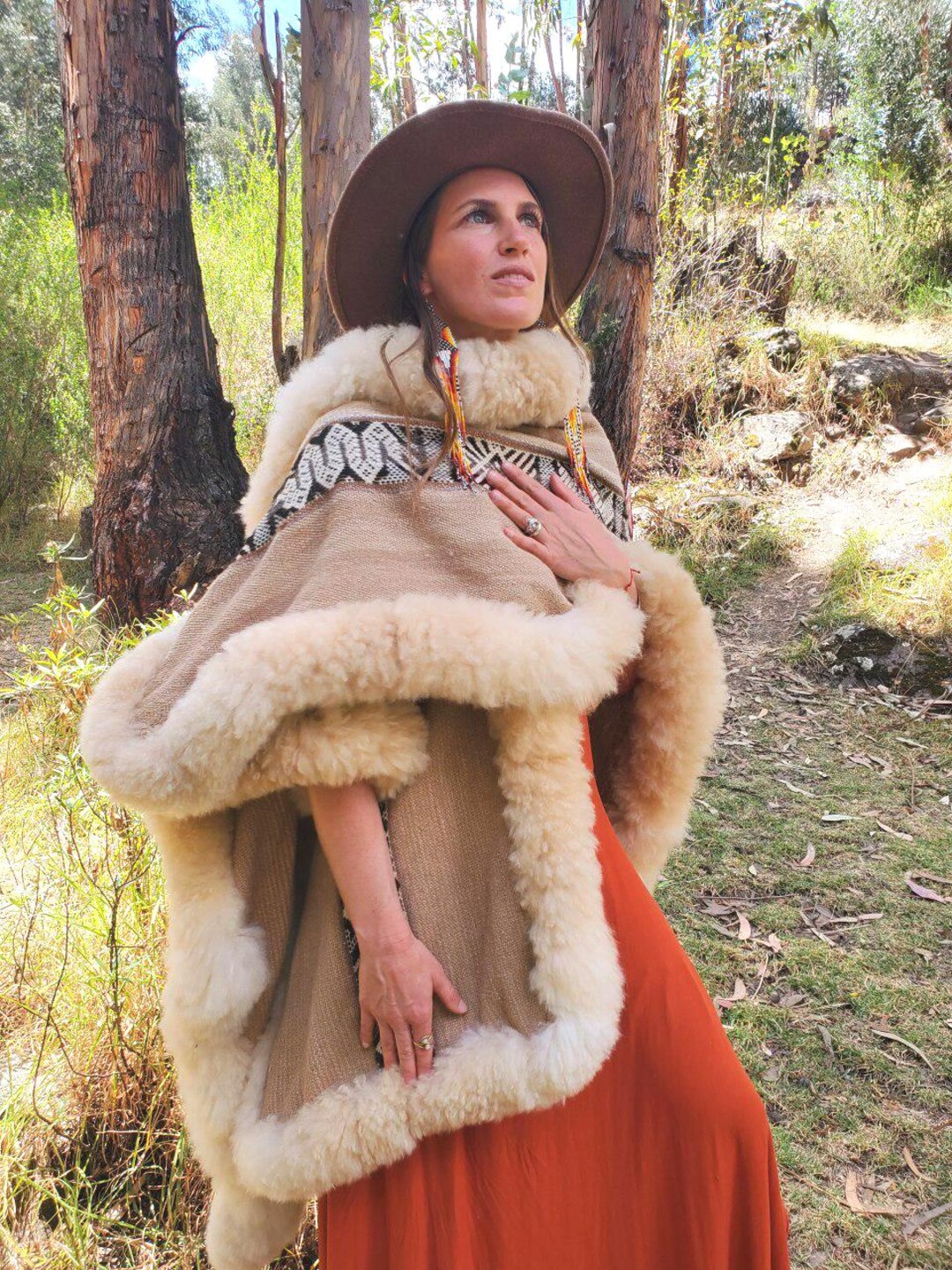 Luxury Baby Alpaca Poncho, Handmade Peruvian 100% Alpaca Cape - Etsy