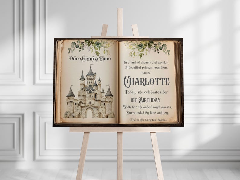 Customized Once Upon A Time Welcome Sign - Entrance Door Decor ...