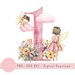 Pink Fairy Garden Number 1 PNG, Fairies Sublimation Design, Fairy ...