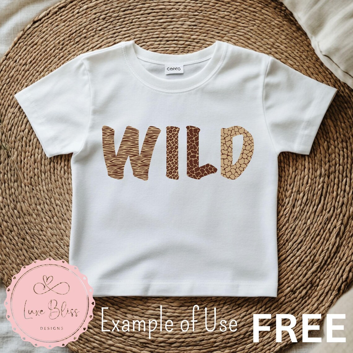 Safari Jungle Animal Print Numbers 0-9 | Giraffe Print Digital Numbers ...