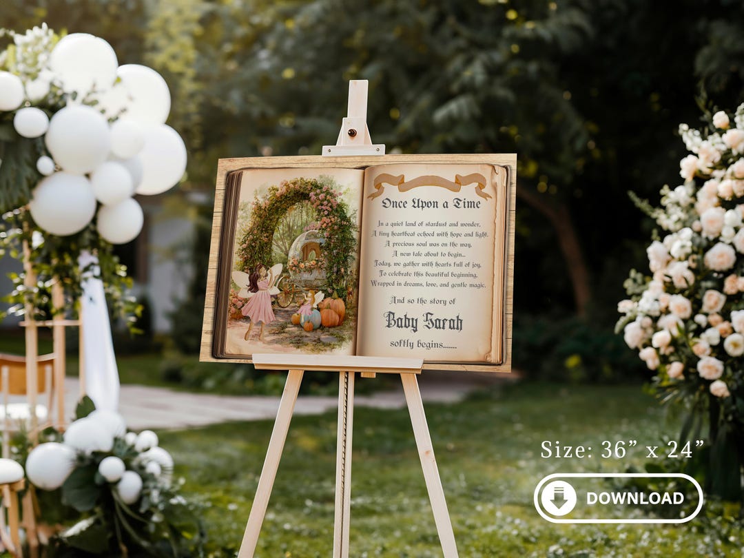 Customized Once Upon A Time Welcome Sign - Magical Entrance Door Décor ...