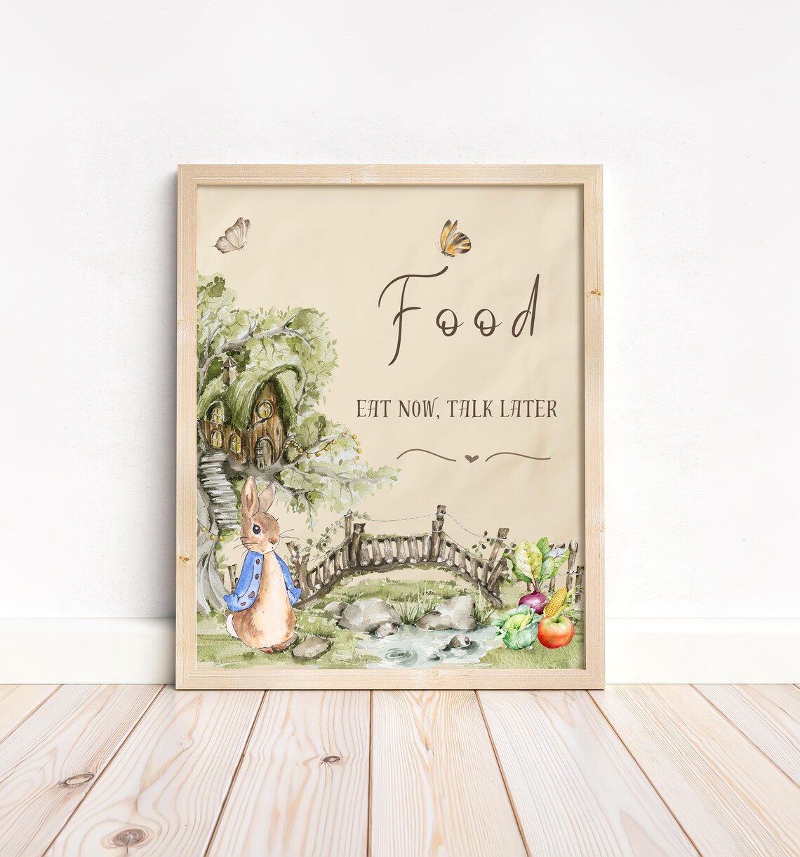 Personalized Peter Rabbit Welcome Sign - Bunny Baby Shower Welcome Sign ...