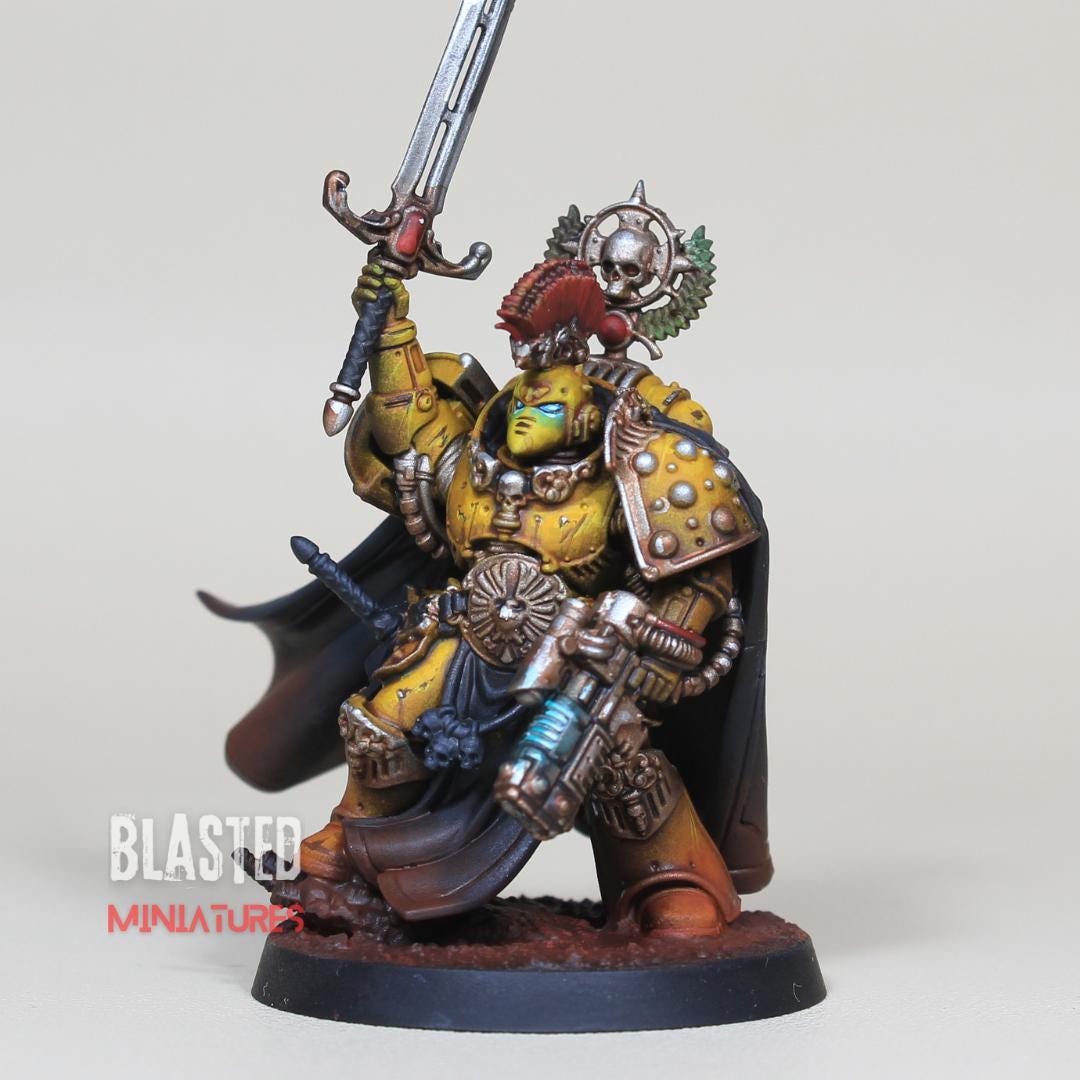 Imperial Fist Legion Praetor Spacemarine Grim Dark Style Commission - Etsy