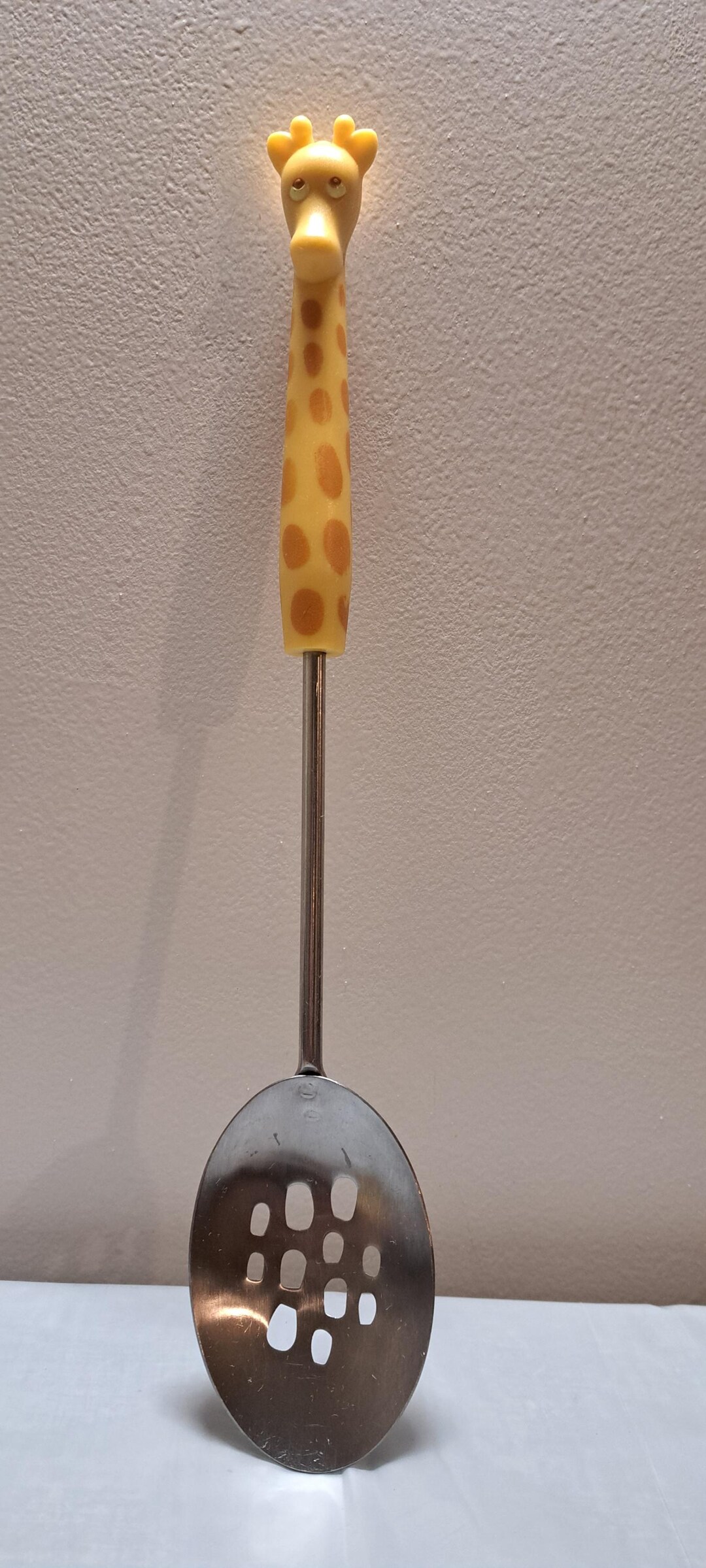Vintage 1997 ECKO Zoo Tools Slotted Serving Spoon Whimsical Giraffe ...