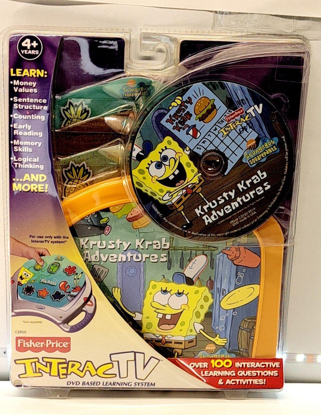 Fisher-price Interactv DVD Spongebob Squarepants Krusty Krab Adventures ...
