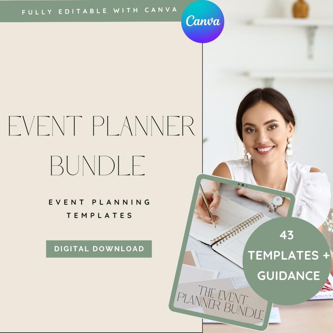 Event Planner Bundle, Party Planning Tools, Event Planning Templates ...