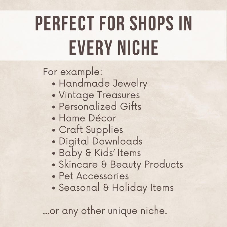 Etsy Shop Banner Template for Etsy Sellers, Etsy Banner Editable in ...