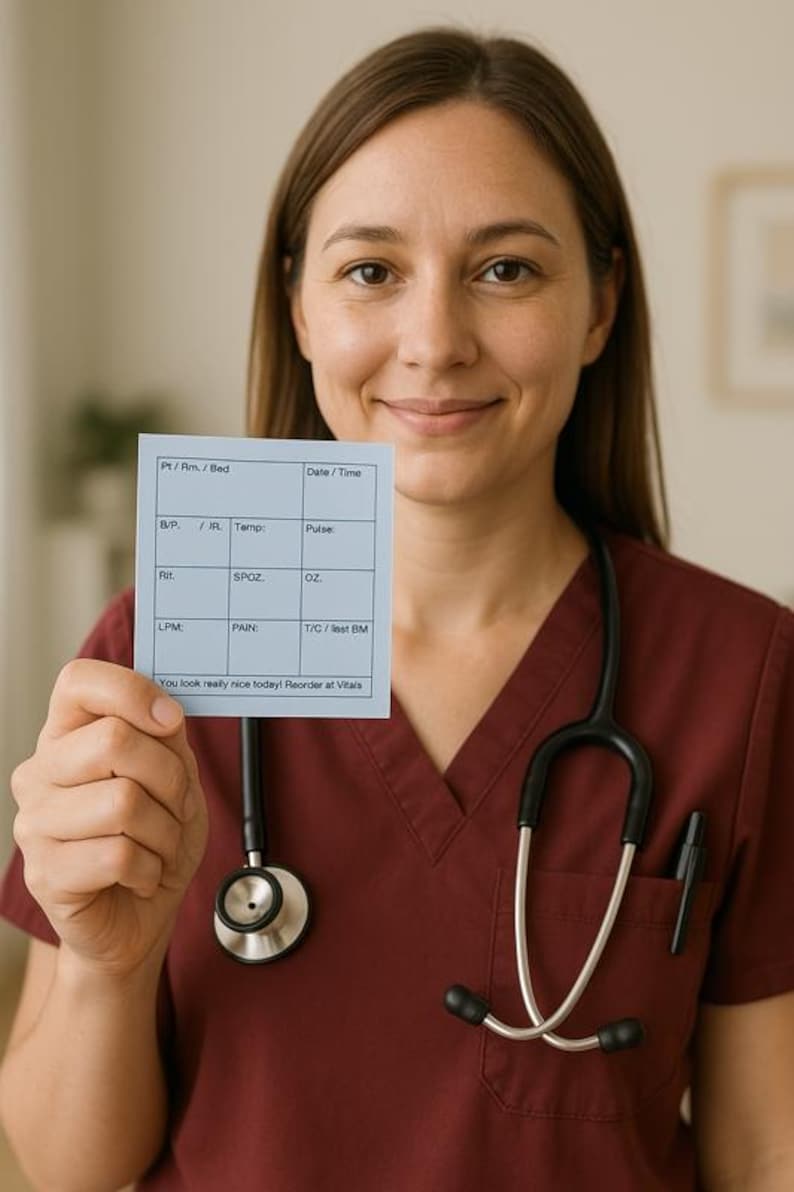 Vital Sticky Note – Compact 3"x3" Recording Pad for Healthcare. - Etsy