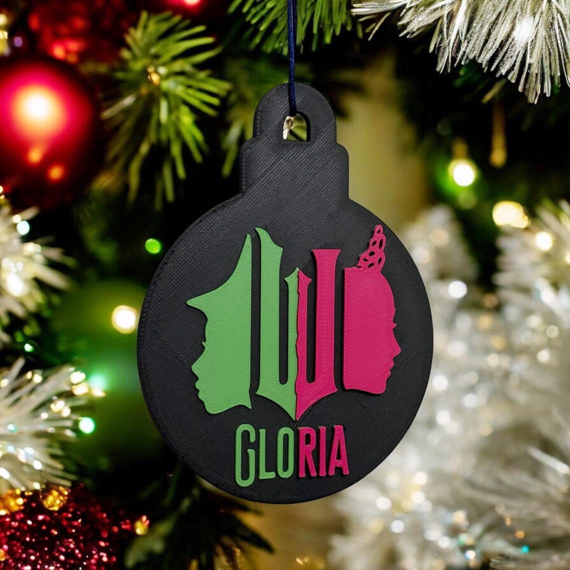 Personalized Wicked Fan Christmas Tree Ornament | Holiday Decoration ...