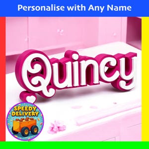 Cute Custom Name Sign Gift for Girls - Personalized Girly Room Door ...