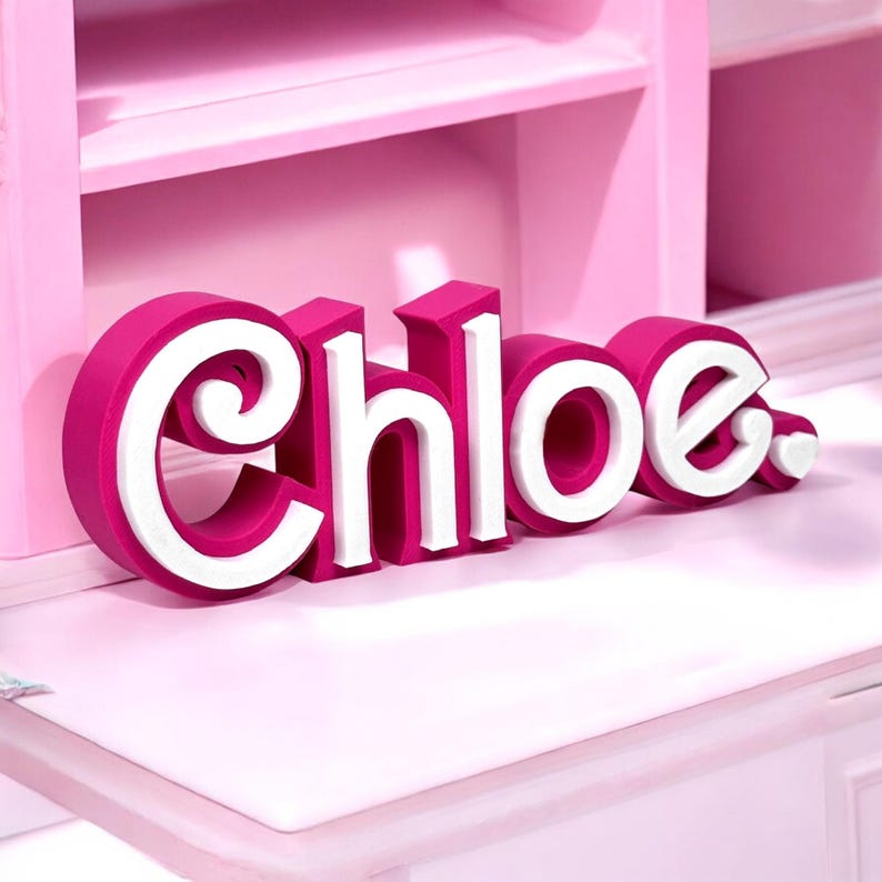 Cute Custom Name Sign Gift for Girls - Personalized Girly Room Door ...
