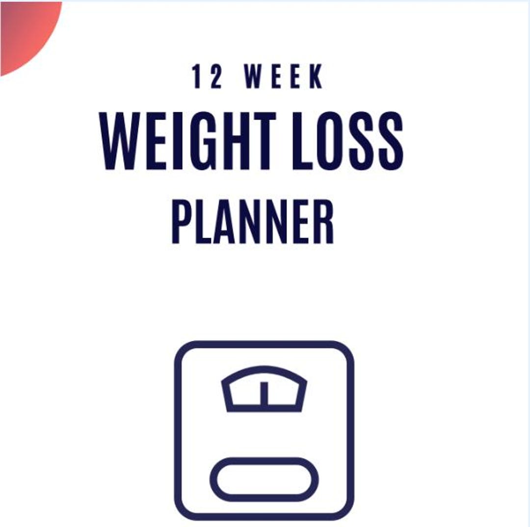 Digital 12 Week Weight Loss Planner - Etsy