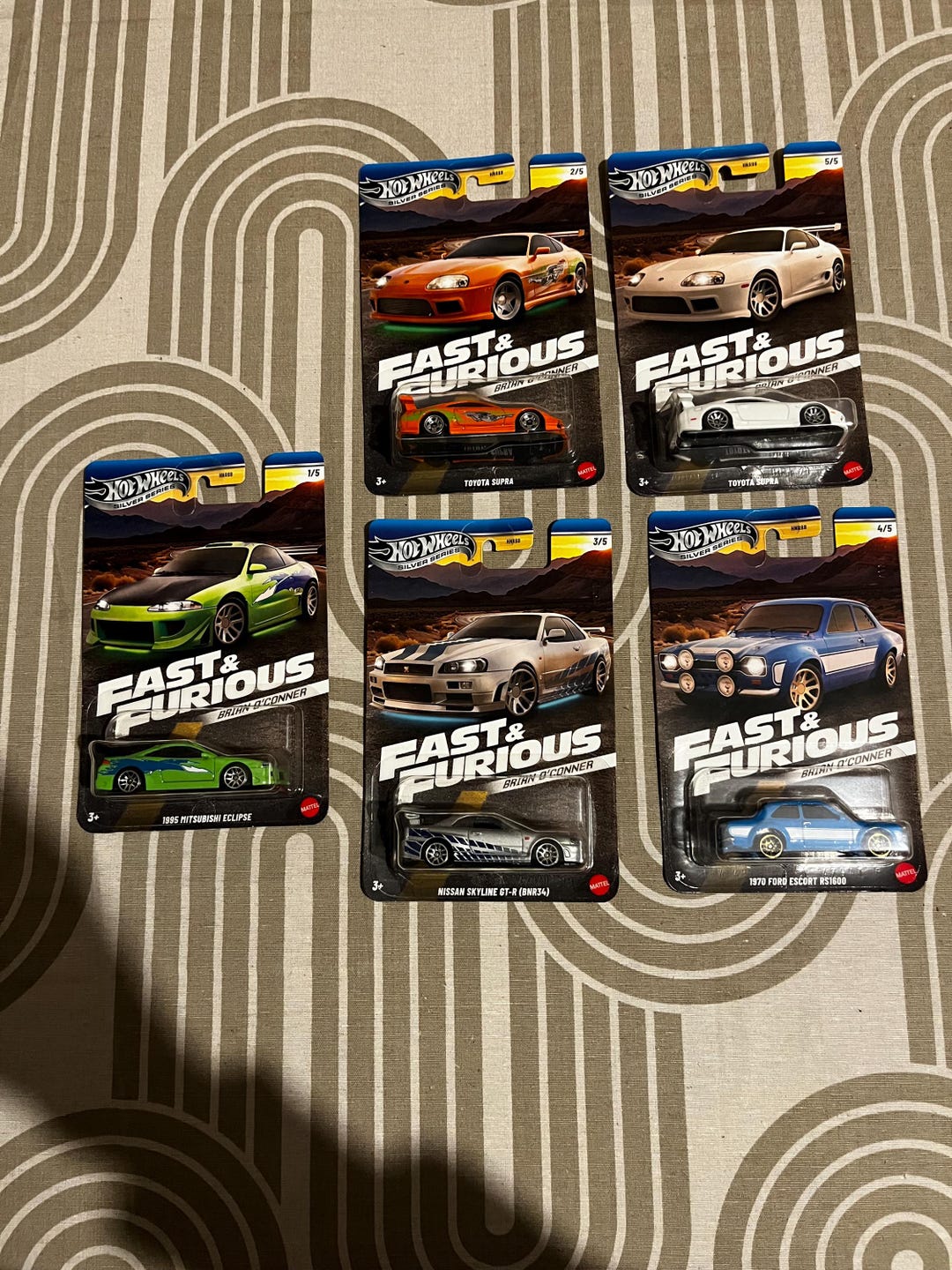 Buy Hot Wheels Fast and Furious Complete Set 5/5 Brian Oconner 5/5 2024 ...