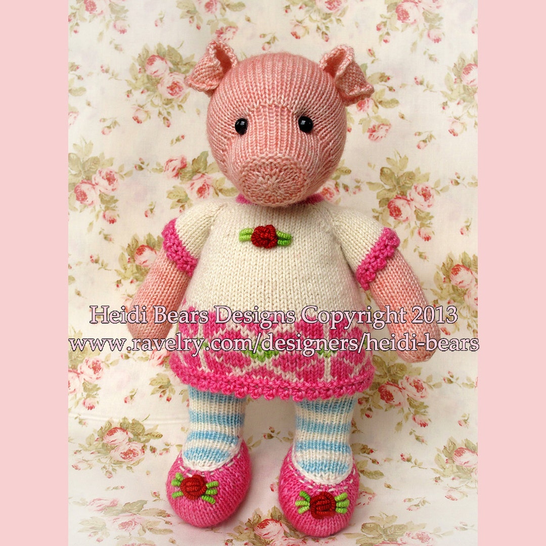 Pigwig the Piglet Knitting Pattern - Etsy