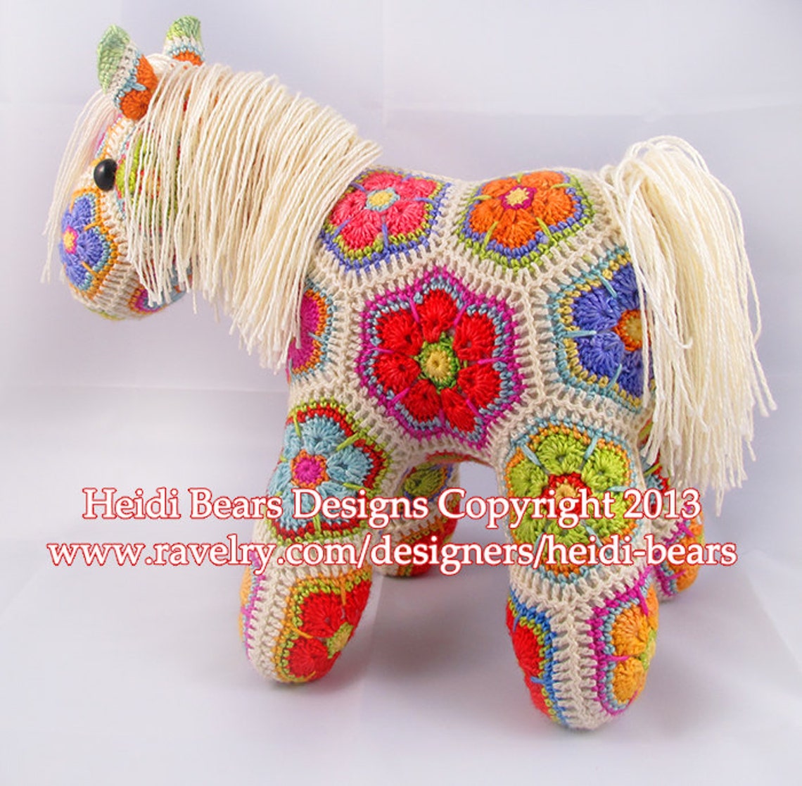 Fatty Lumpkin the Brave African Flower Pony Crochet Pattern - Etsy