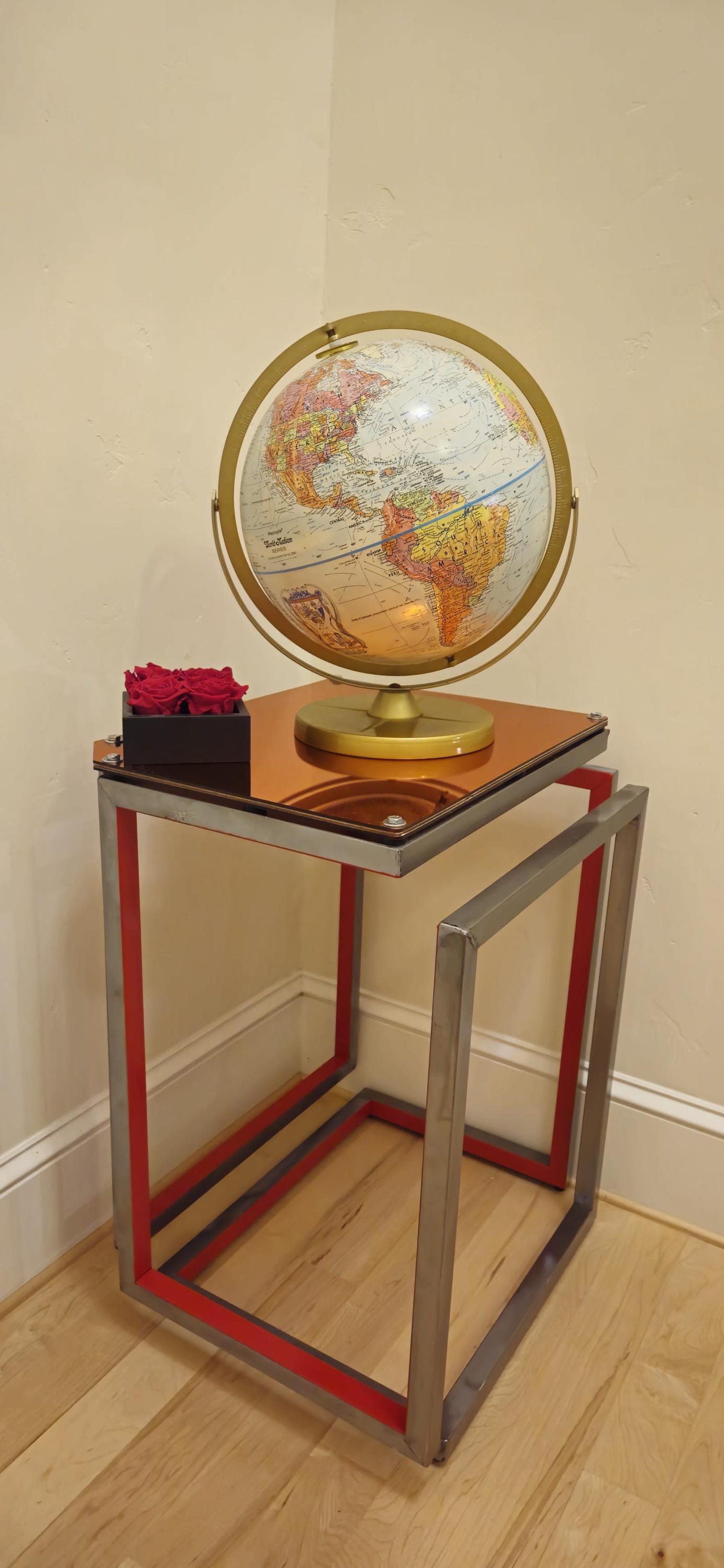 Unique Infinity Coffee Table: TIG Welded Steel, Acrylic & Wood - Etsy