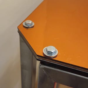 Unique Infinity Coffee Table: TIG Welded Steel, Acrylic & Wood - Etsy
