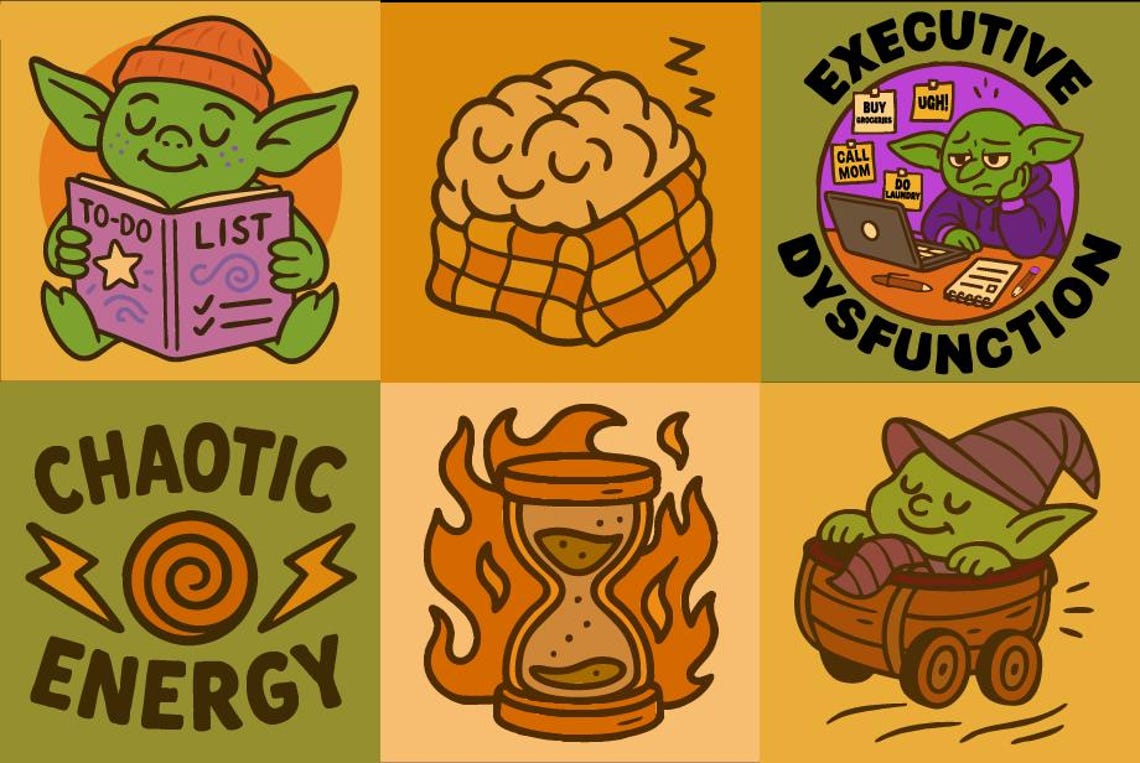 30 Neurospicy Writing Prompts + 6 SVG for Stickers | Creative Toolkit ...