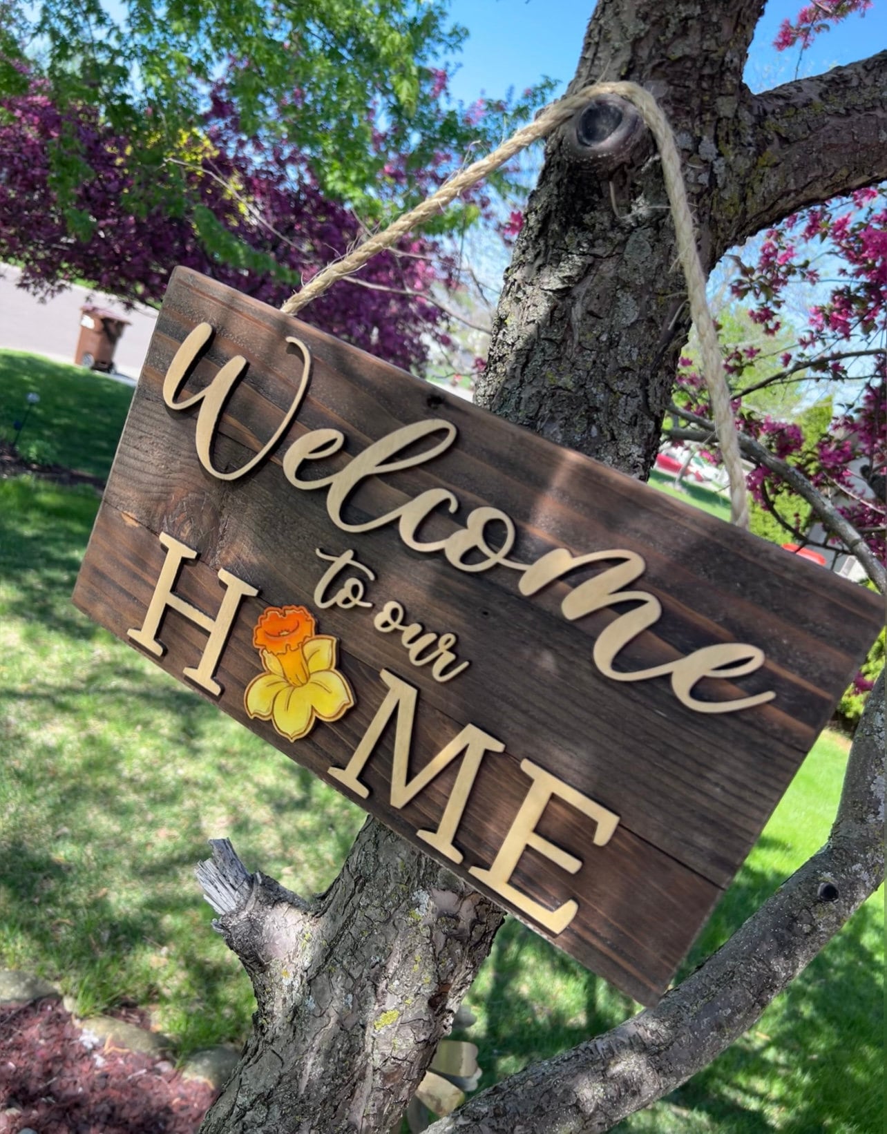 Magnetic 'welcome to Our Home' Sign With Interchangeable Icons. 17x9.25 ...