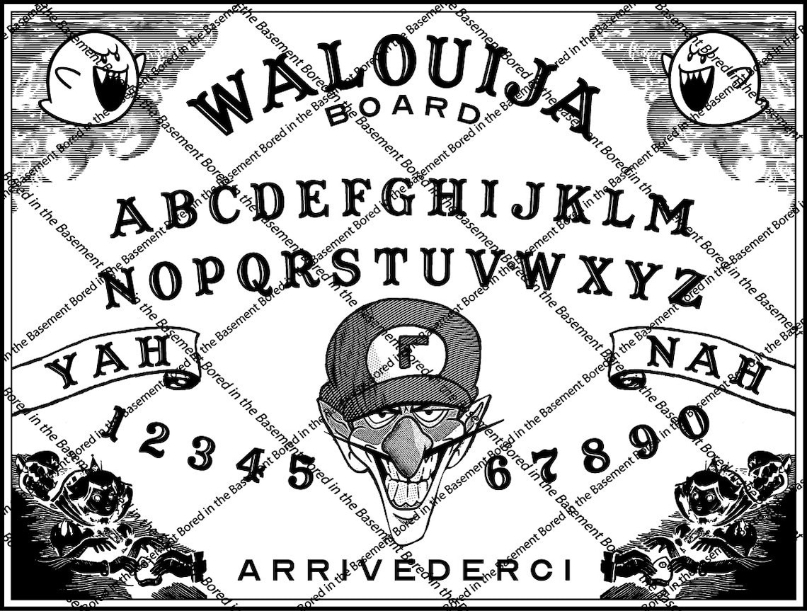 Walouigi Board (waluigi Ouiga Board) Digital Download: Svg Ai Eps Pdf ...