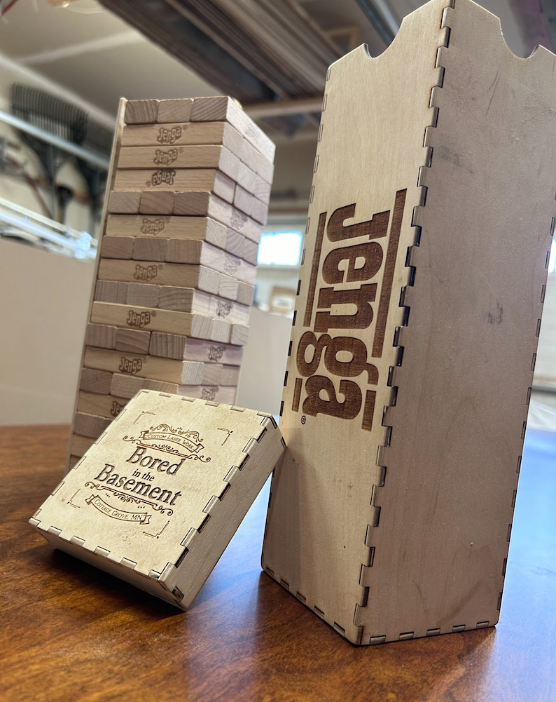 Laser Cut Jenga Box Design Kit: Stacking Tool (digital Download) - Etsy