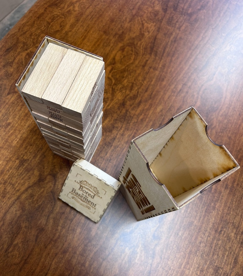 Laser Cut Jenga Box Design Kit: Stacking Tool (digital Download) - Etsy