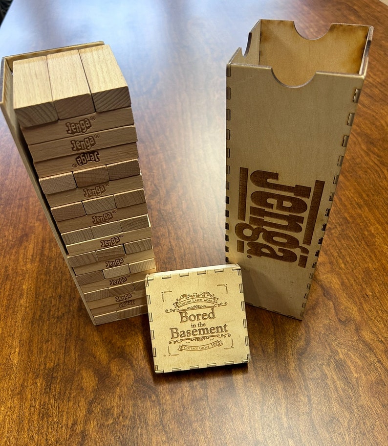 Laser Cut Jenga Box Design Kit: Stacking Tool (digital Download) - Etsy