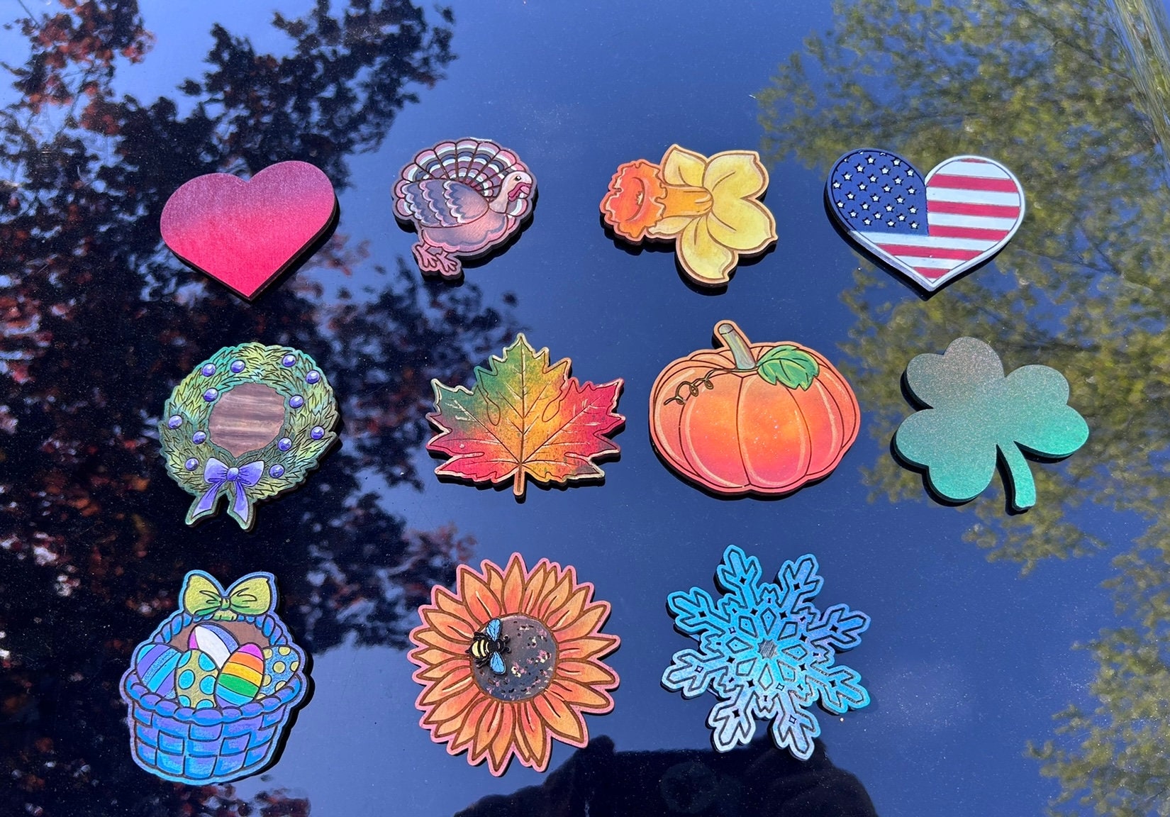 Magnetic 'welcome to Our Home' Sign With Interchangeable Icons. 17x9.25 ...