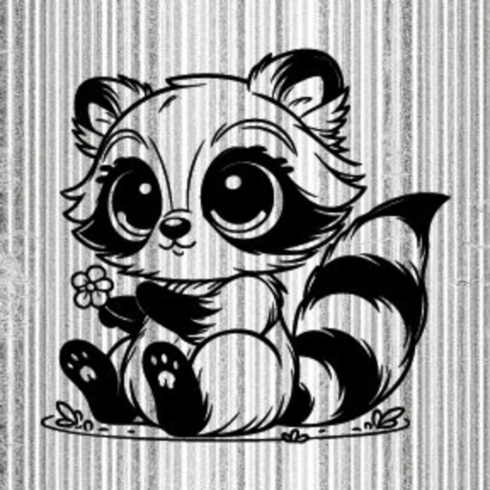 Cute Raccoon Design Pack Svg Png Pdf Eps Ai Jpeg Vector Graphic Design ...