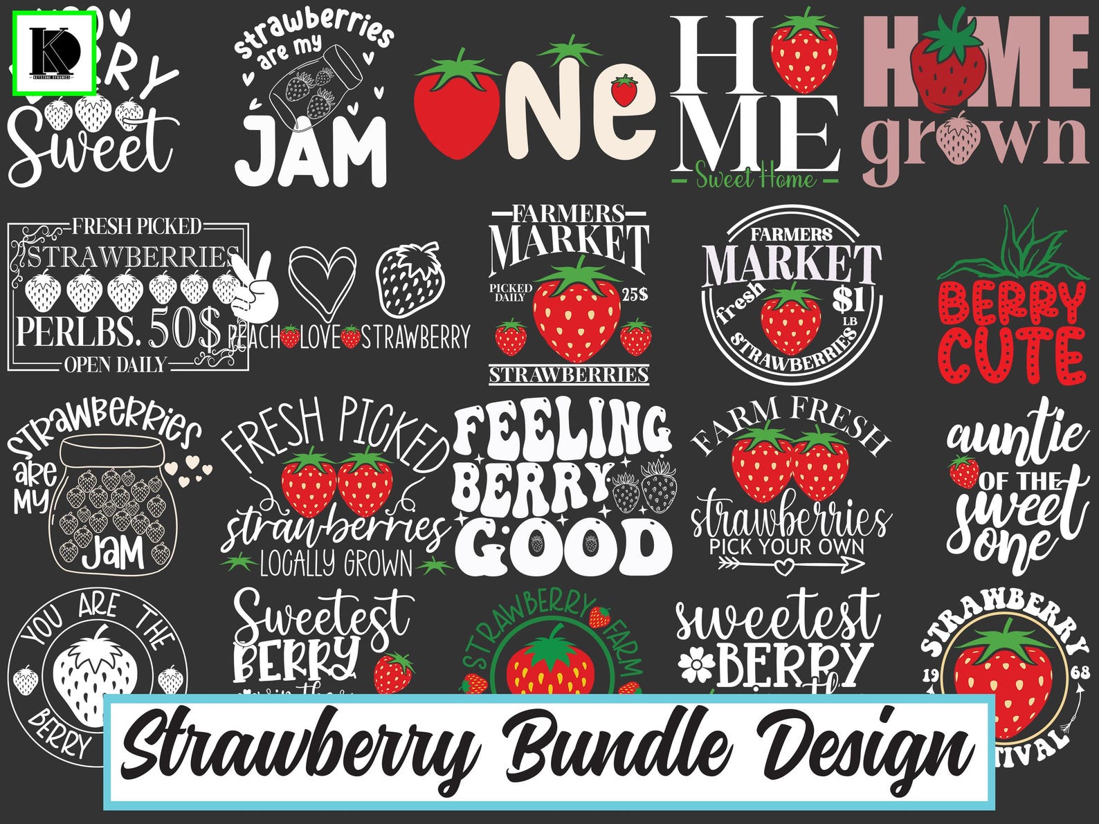 Strawberry SVG Bundle, Strawberry SVG, Strawberry Png, Funny Strawberry ...