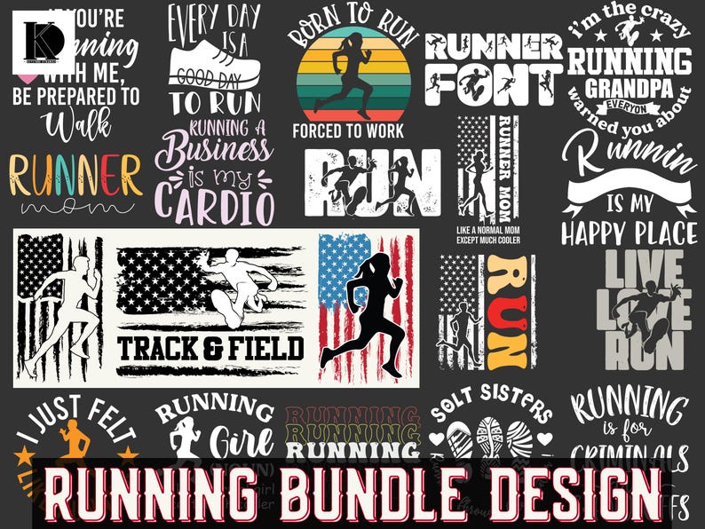 Running Bundle Png, Runner Png Bundle, Fitness Running Png, Running ...