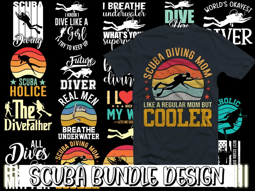 Scuba Diving Png Bundle, Scuba Diving Png, Scuba Diving Bundle, Diver ...