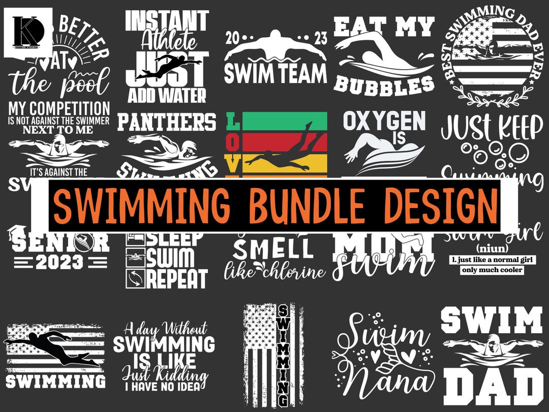 Swimming Svg, Scuba Diver SVG, Deep Sea Diving, Swimming Svg Bundle ...