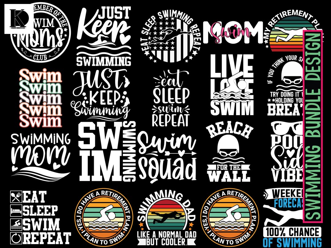 Swimming Svg Bundle, Swimming Svg, Scuba Diver SVG Bundle, Swimmer PNG ...