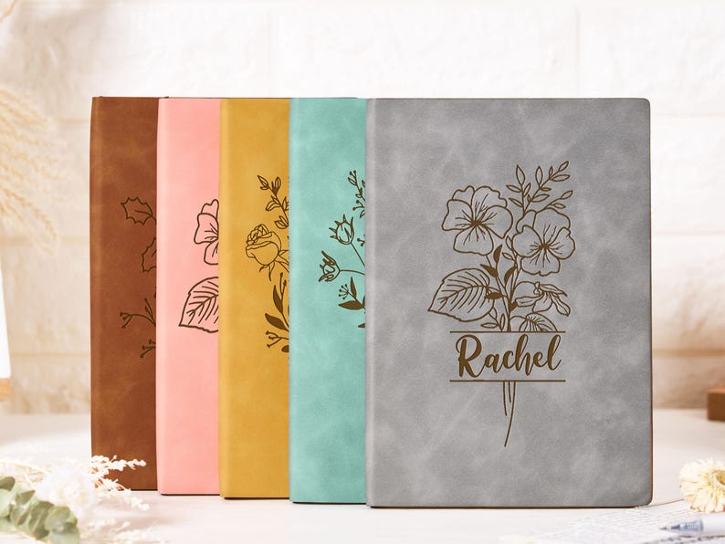Personalized Journal, Custom Engraved Notebook for Women, Hardcover ...