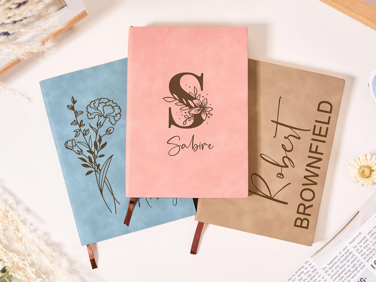 Personalized Journal, Custom Engraved Notebook for Women, Hardcover ...
