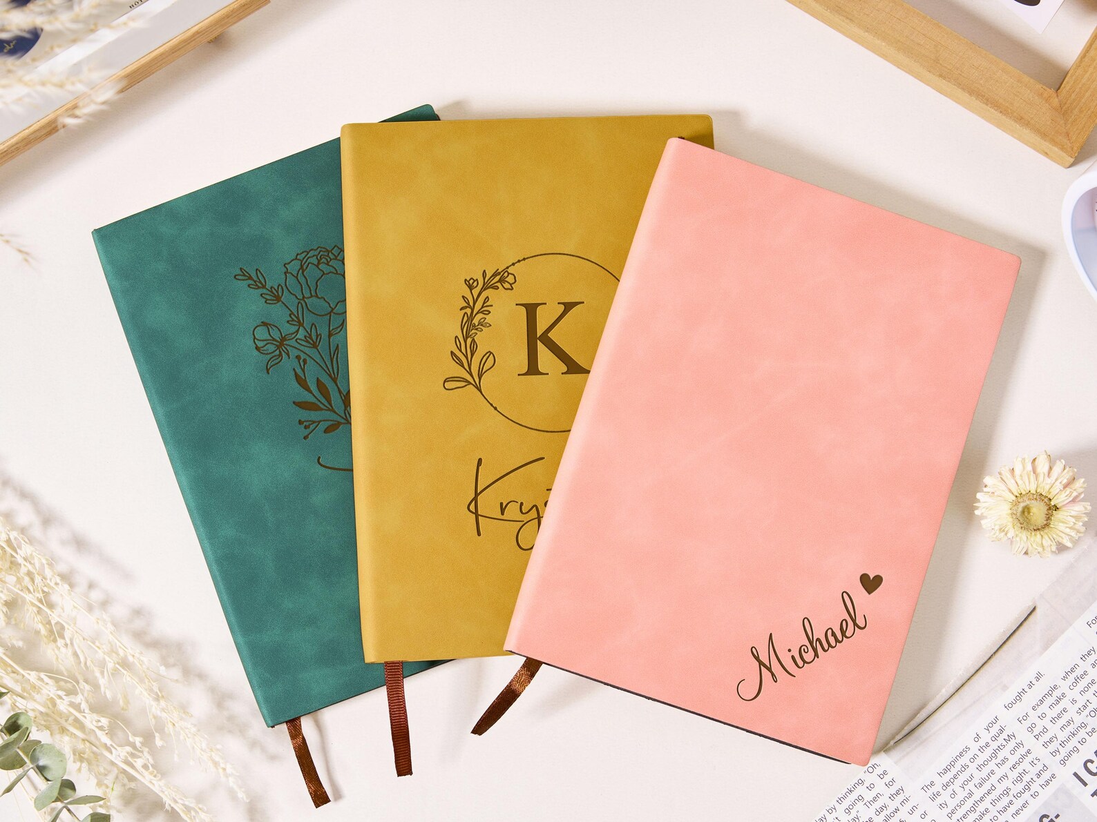 Personalized Journal, Custom Engraved Notebook for Women, Hardcover ...