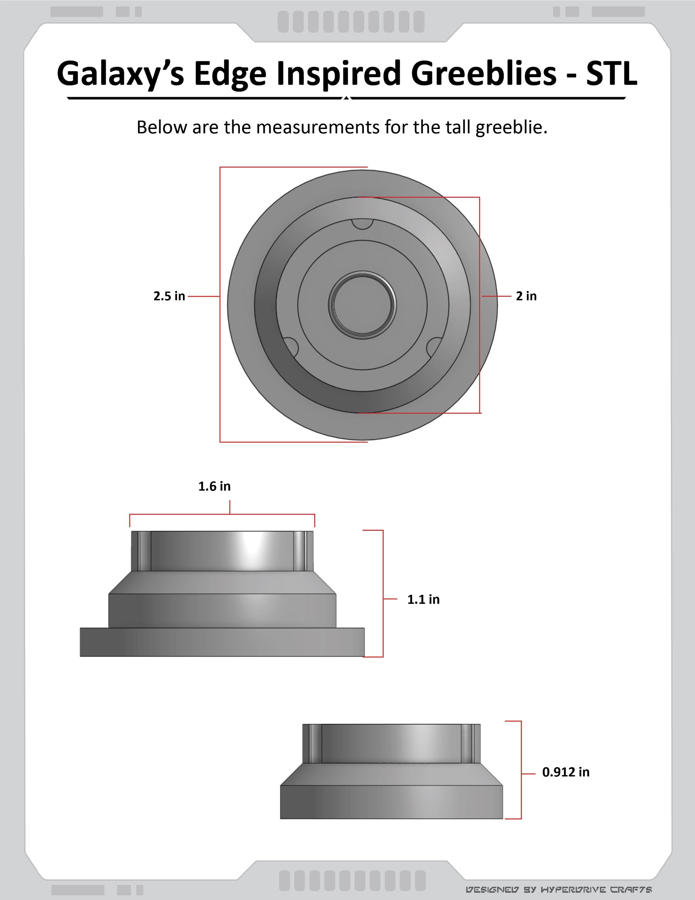 Galaxy's Edge Inspired Greeblie Prop Replica - STL File - Etsy