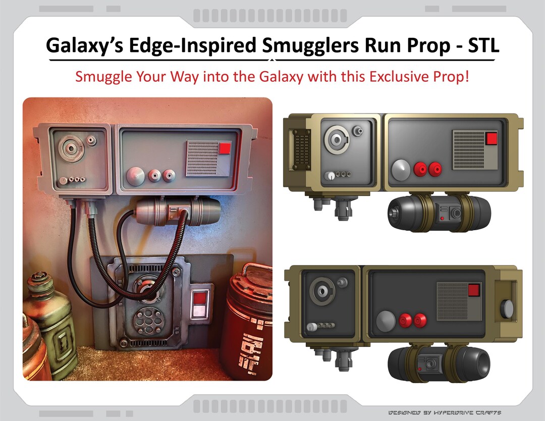 Star Wars Galaxy's Edge Smuggler’s Run-inspired Prop - STL ONLY - Etsy