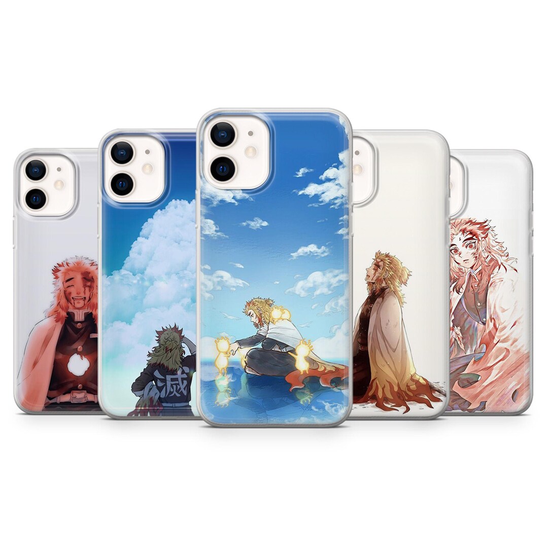 Demon Slayer Phone Case Rengoku Cosplay Cover for iPhone 16pro, 15, 14 ...