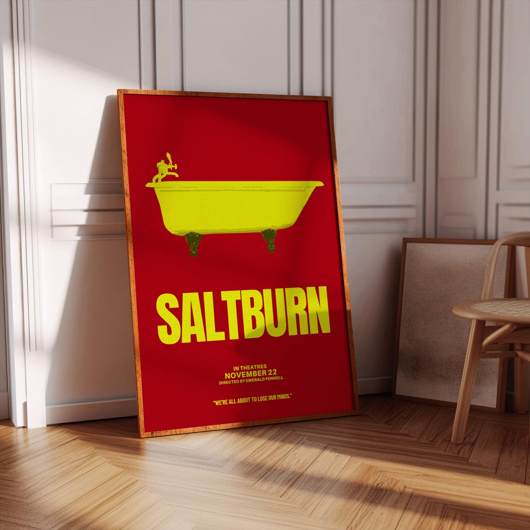 Saltburn Wall Art | Movie Poster | Digital Download | Wall Art Print ...
