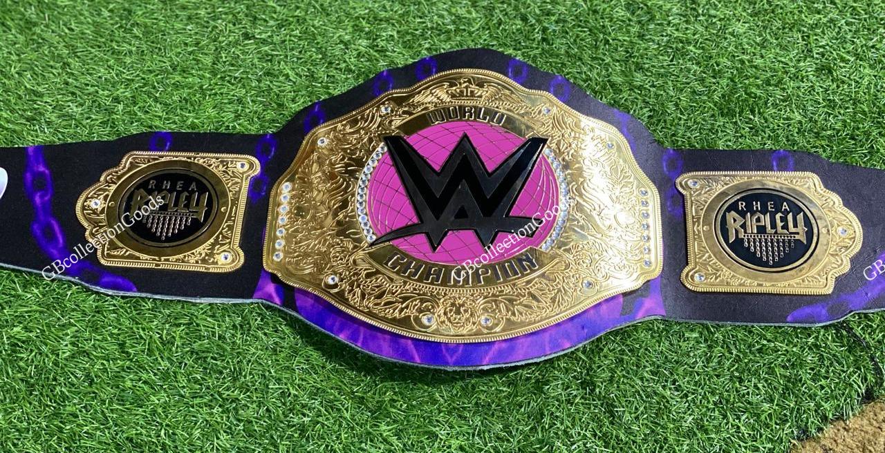 NEW Rhea Ripley World Heavyweight Championship Title Wrestling Belt 2mm ...