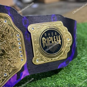 NEW Rhea Ripley World Heavyweight Championship Title Wrestling Belt 2mm ...