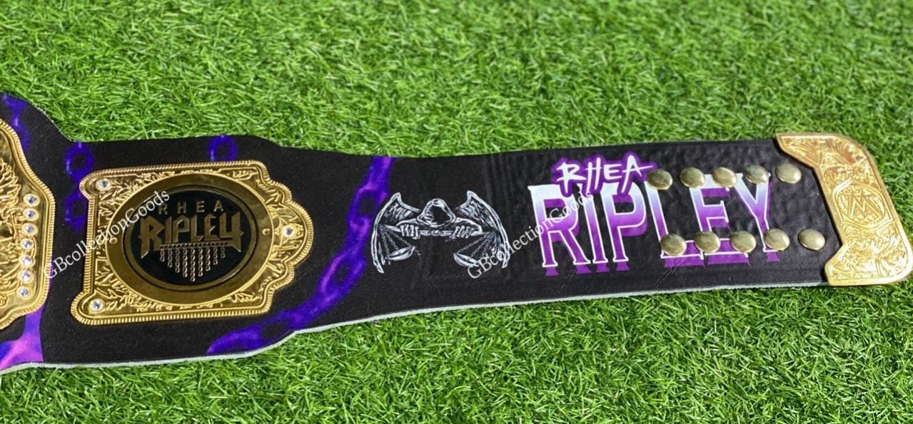 NEW Rhea Ripley World Heavyweight Championship Title Wrestling Belt 2mm ...