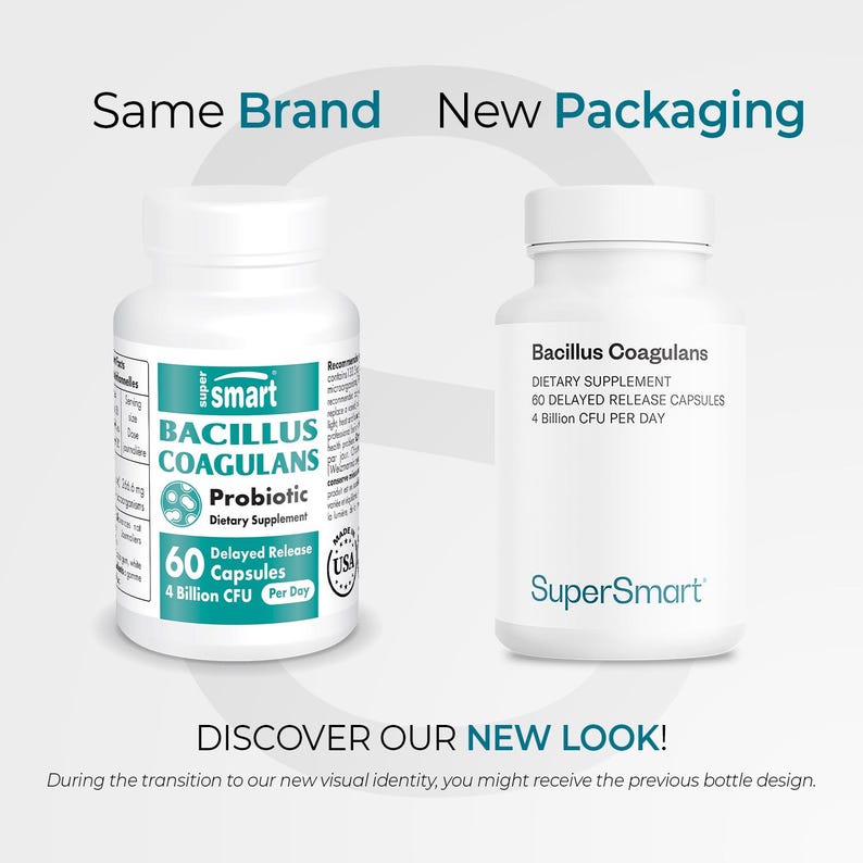 Supersmart Bacillus Coagulans Probiotic 4 Billion CFU per Day ...