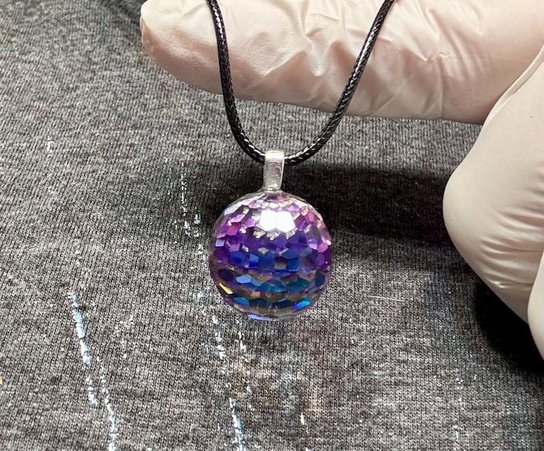 Swarovski Crystal Disco Ball Blue/purple Very Pretty and Dark. 18 Mm ...