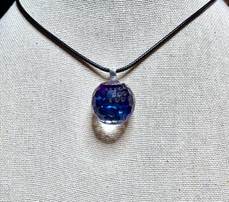 Swarovski Crystal Disco Ball Blue/purple Very Pretty and Dark. 18 Mm ...